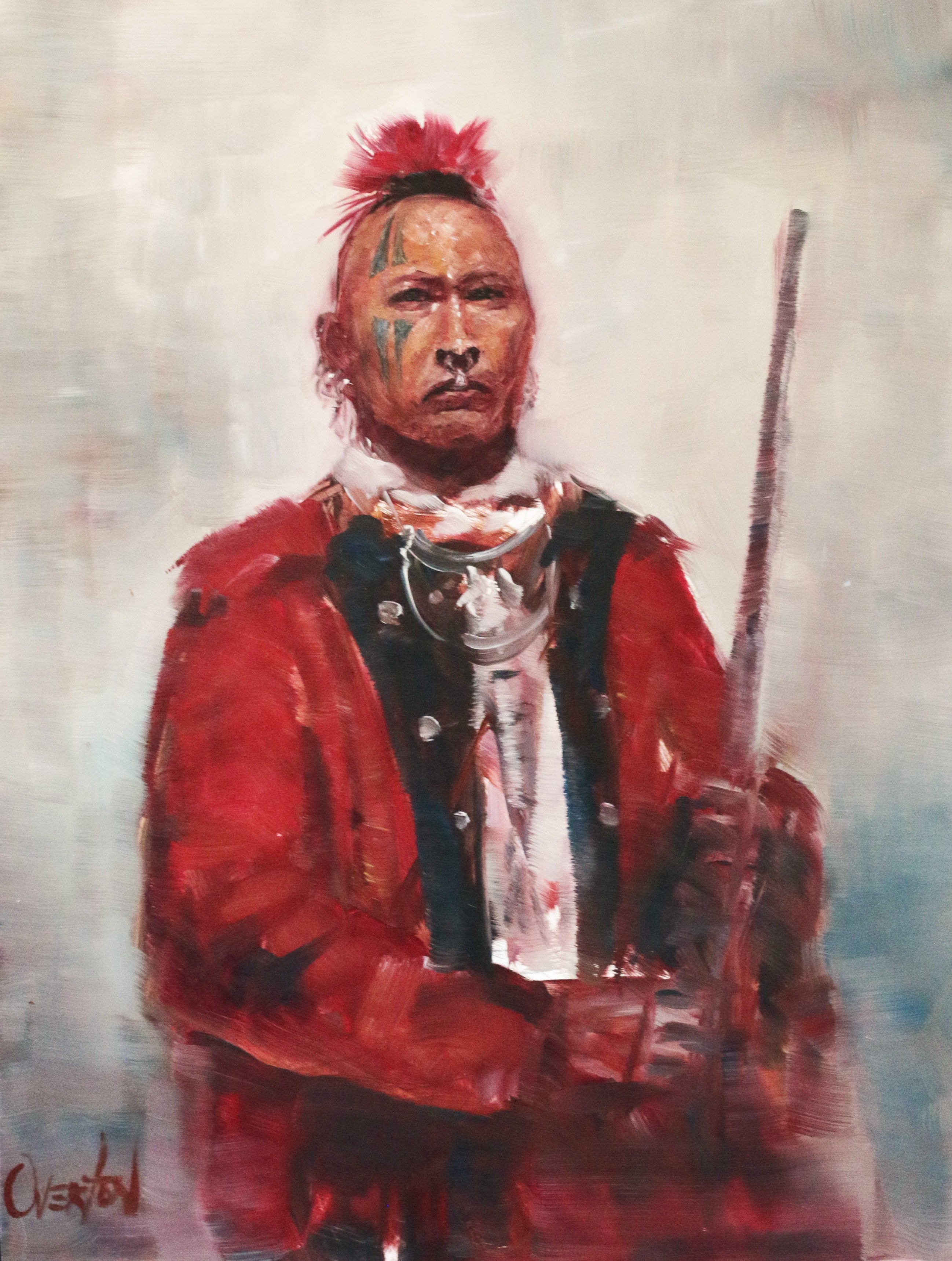 Greg Overton - Redcoat Iroquois - Study – TRAILSIDE GALLERIES