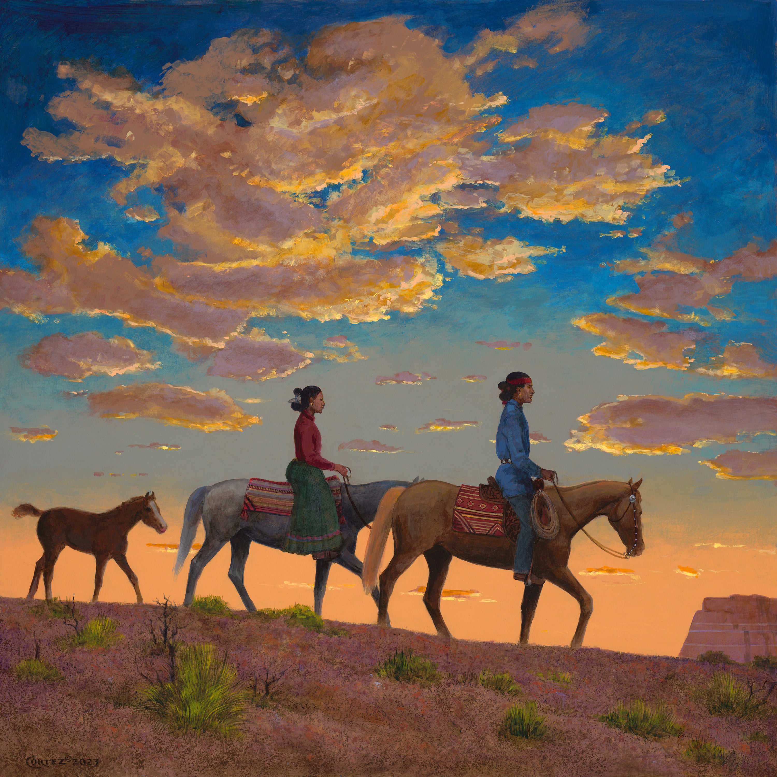 Jenness Cortez - Sundown – TRAILSIDE GALLERIES