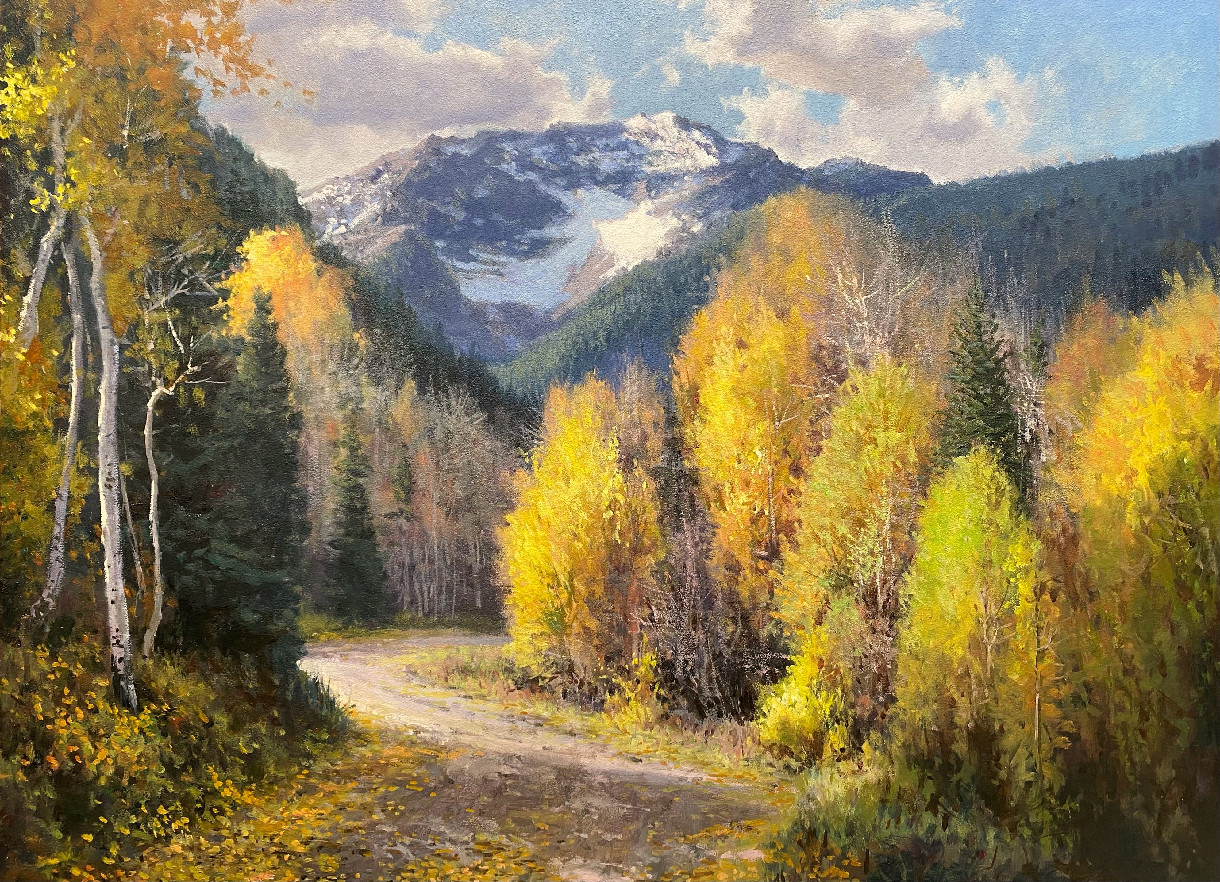 Michael Godfrey - A Drive Through The Aspen – TRAILSIDE GALLERIES