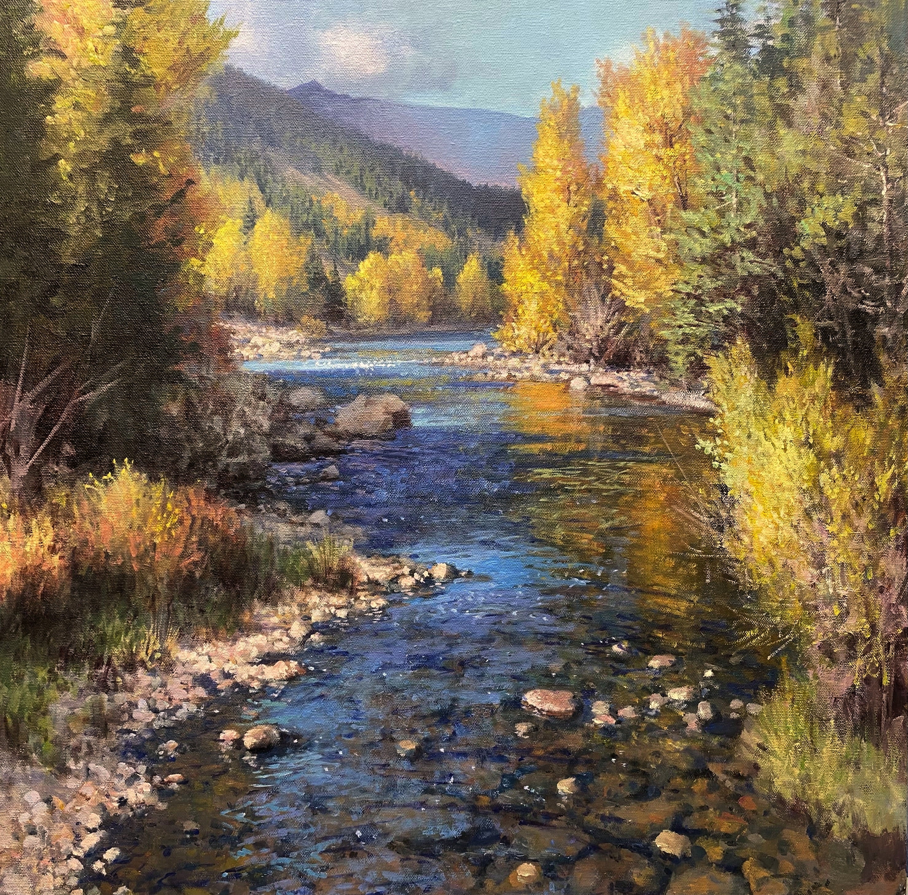 Michael Godfrey - Autumn River – TRAILSIDE GALLERIES