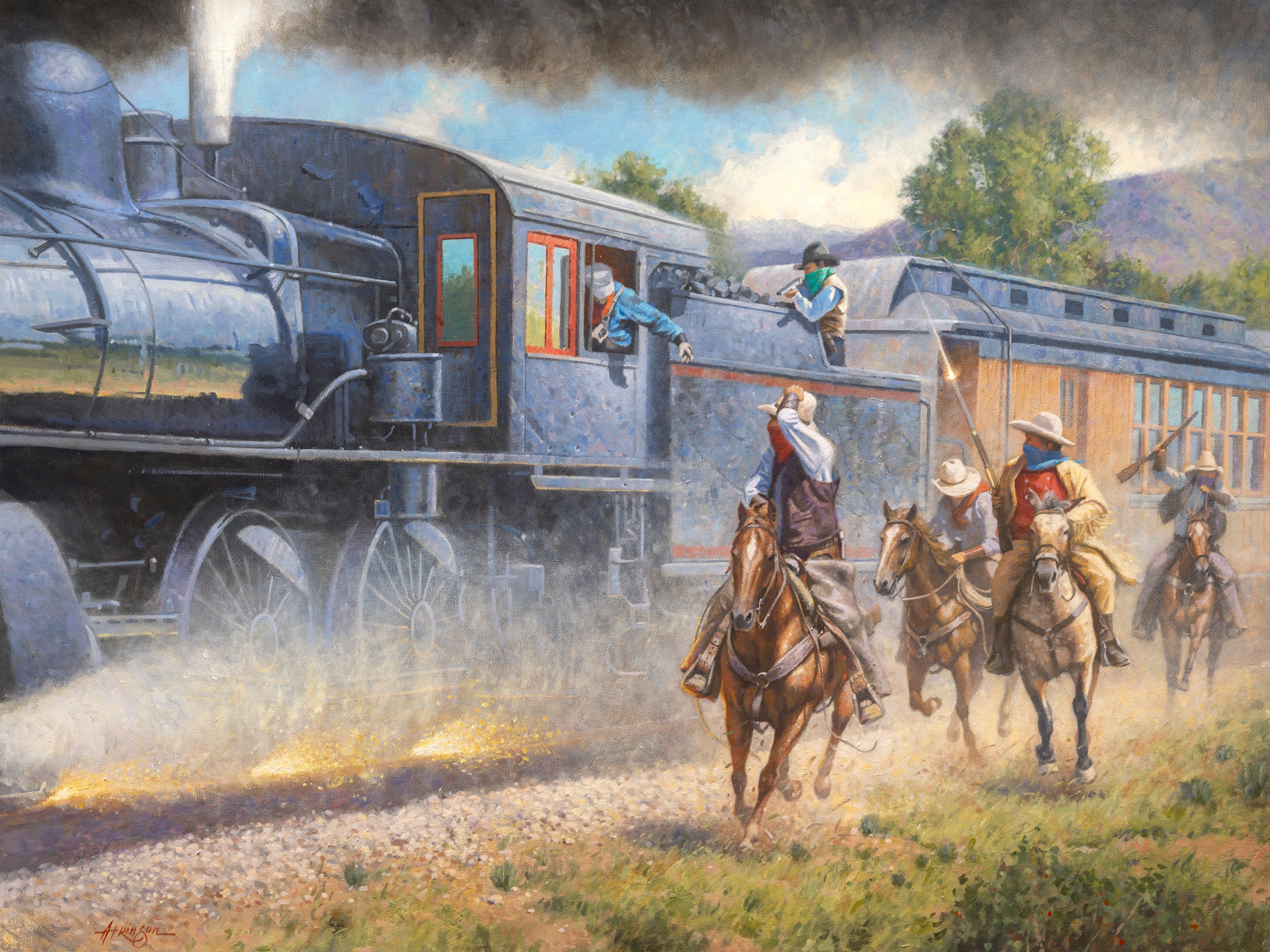 Steve Atkinson - An Unexpected Stop – TRAILSIDE GALLERIES