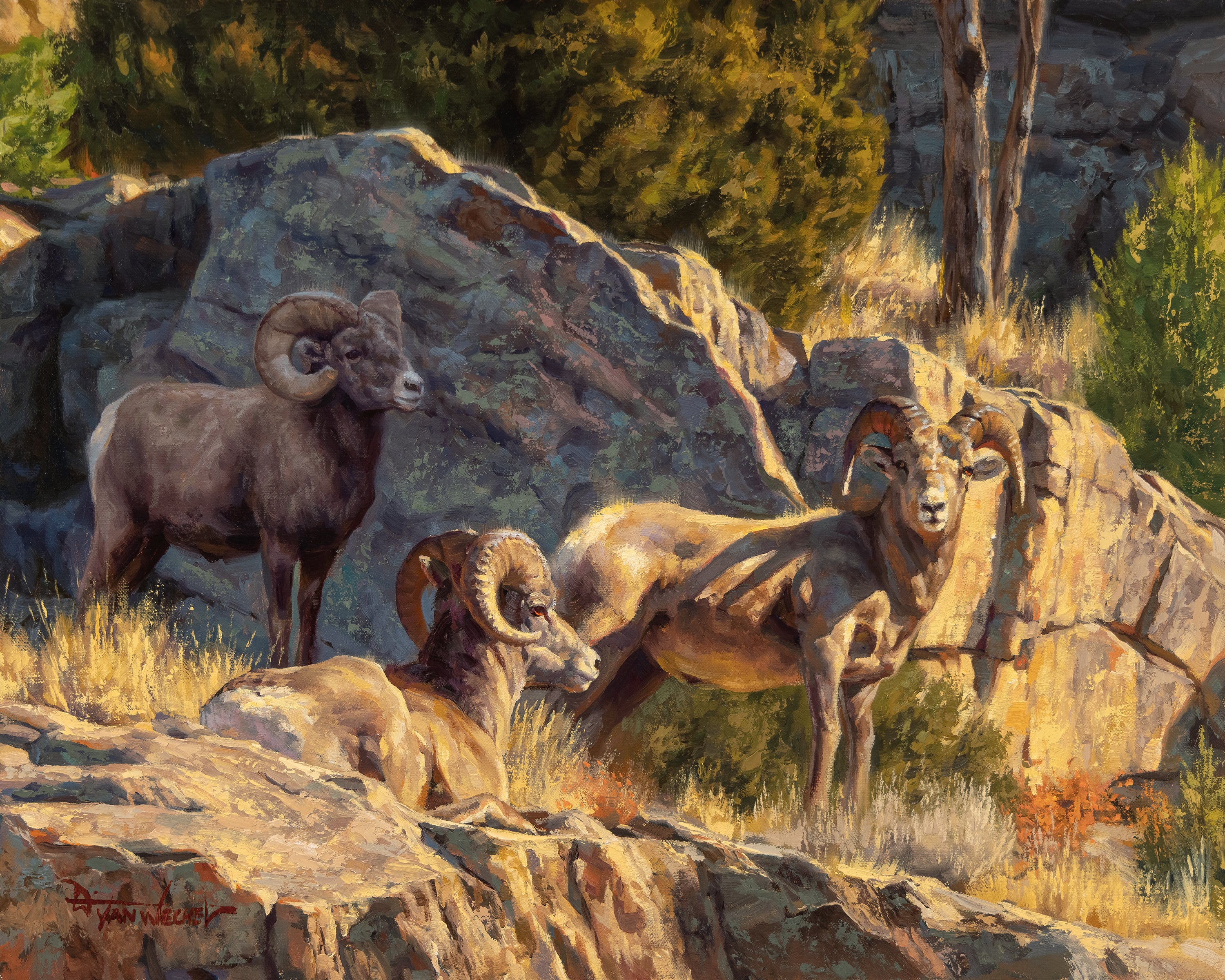 Dustin Van Wechel-Three Amigos – TRAILSIDE GALLERIES