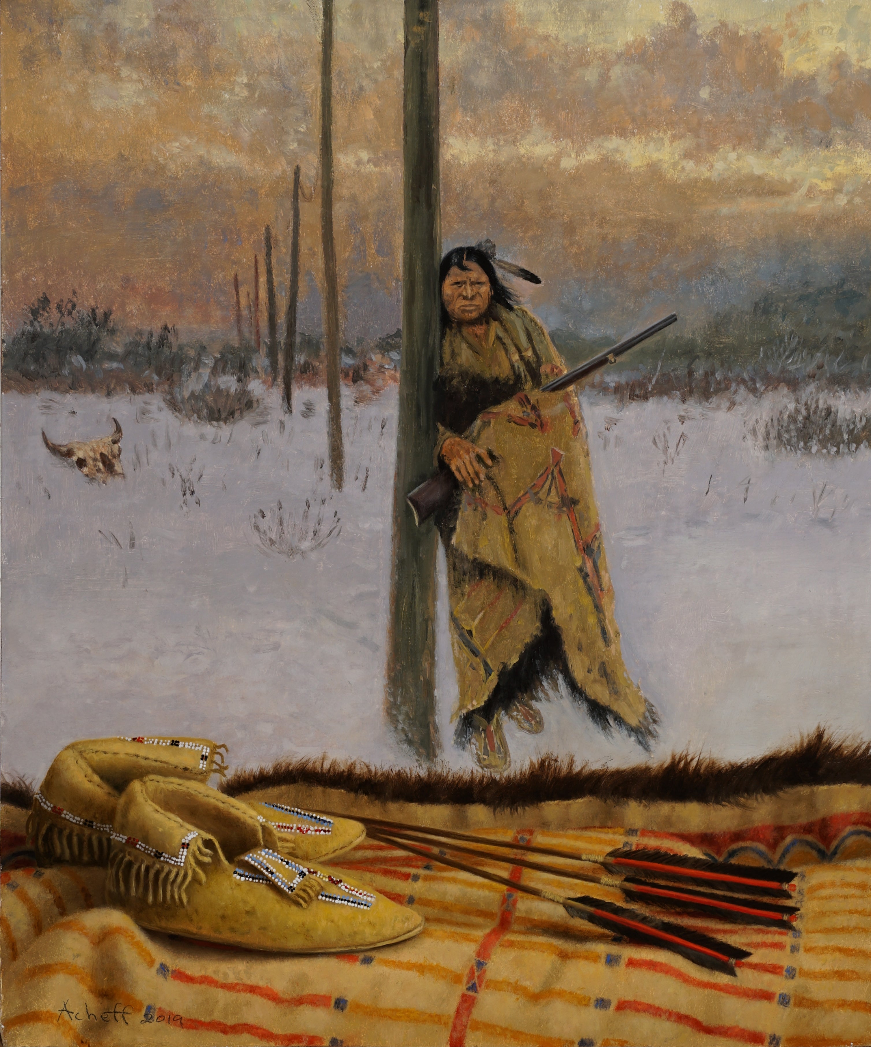 William Acheff - Bemoaning the Talking Wire – TRAILSIDE GALLERIES